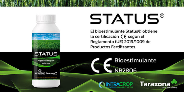 Certificación CE para el bioestimulante Status® | Tarazona Agrosolutions